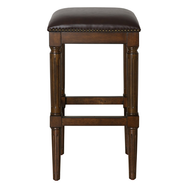 World Menagerie Junie 30.25'' Counter Stool with Solid Wood Frame | Wayfair